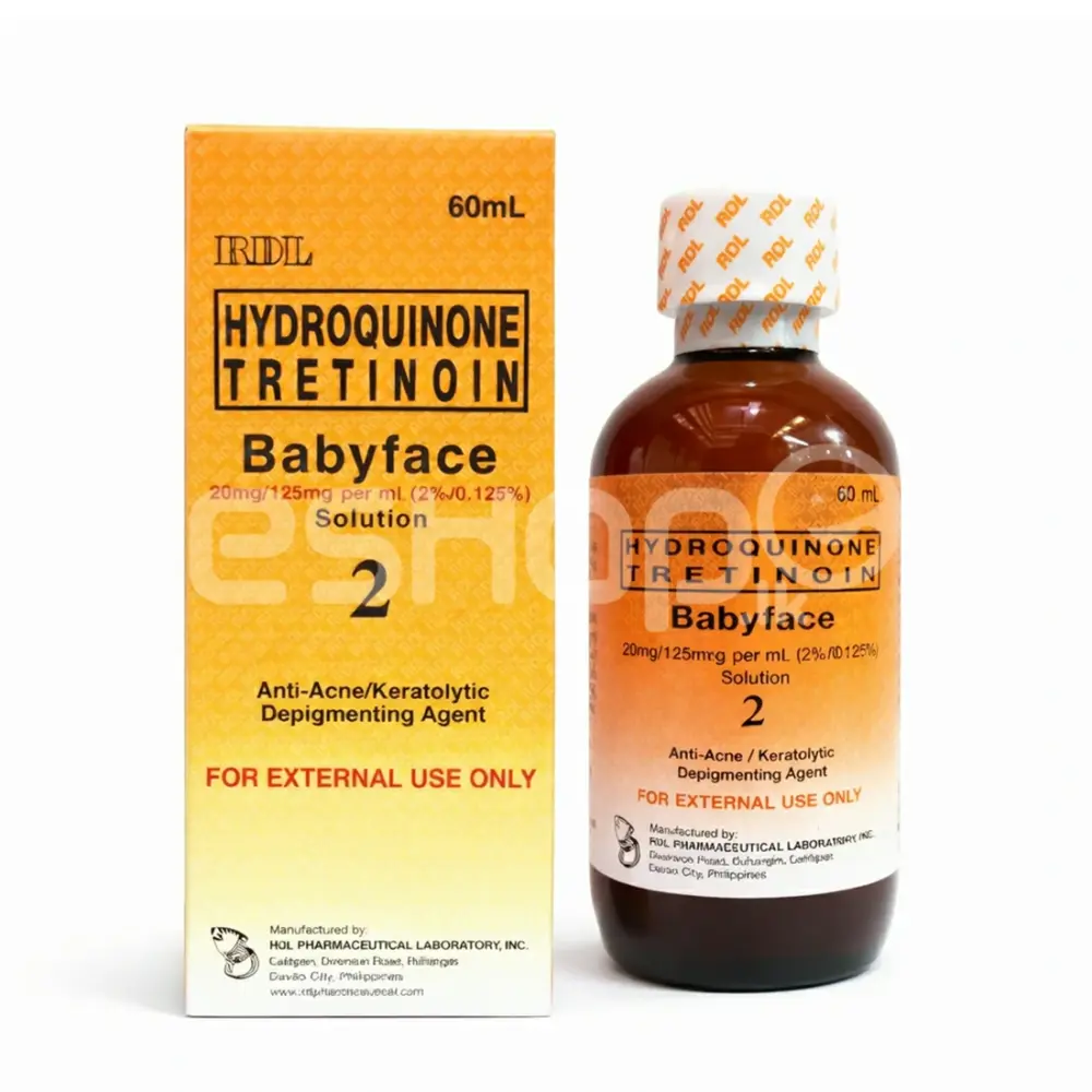 Rdl Hydroquinone Tretinoin Baby Face Solution 2 - 60ml - eshop.lk