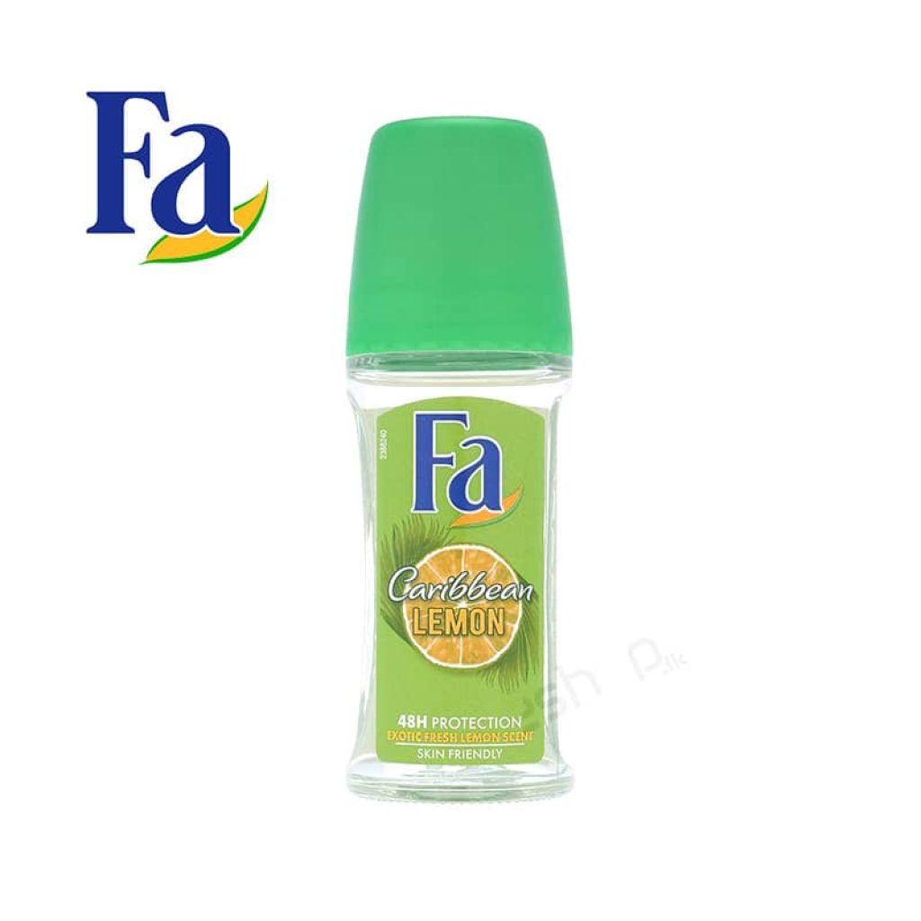 New Fa Caribean Lemon Roll On for Women 50ml - eshop.lk