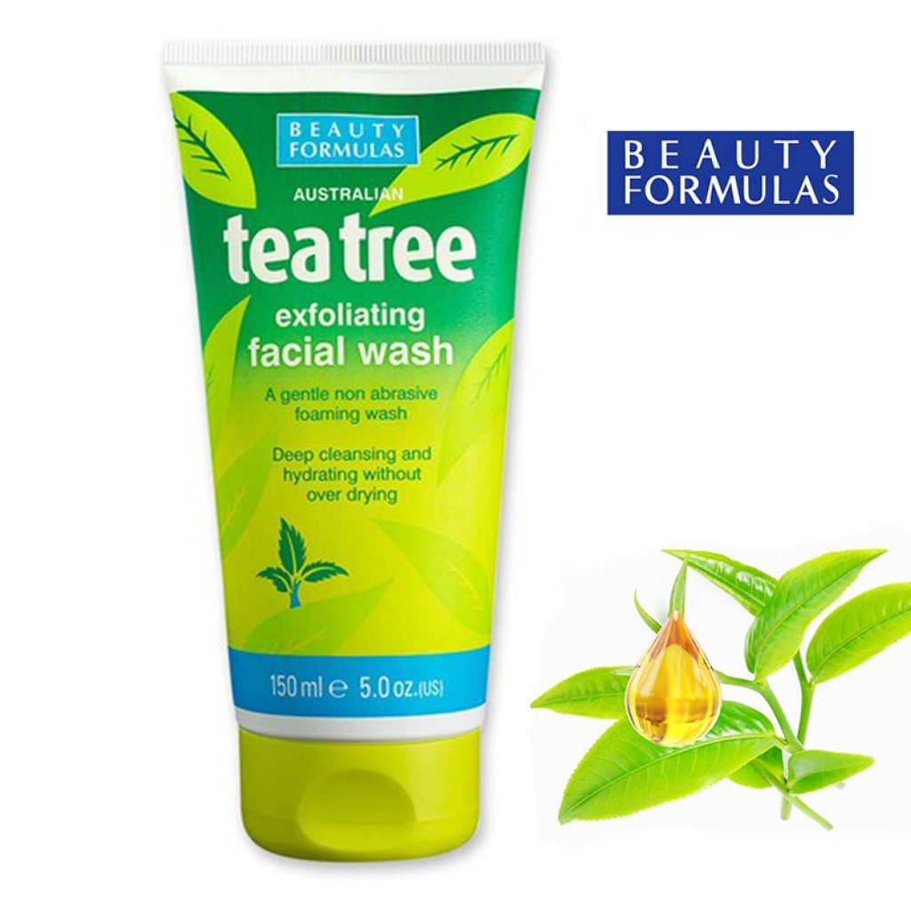 Beauty Formulas Tea Tree face wash Exfoliating 150ml - eshop.lk