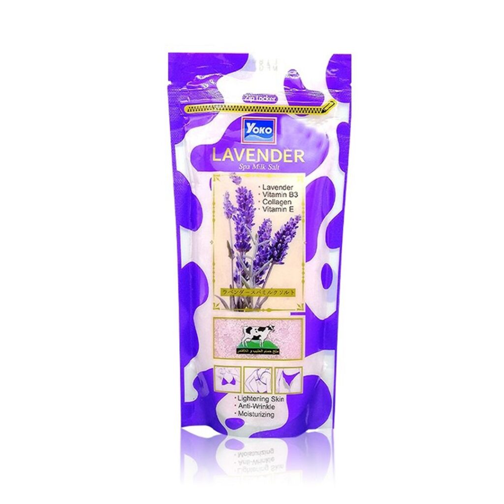 New YOKO Lavender Spa Milk Salt Moisturizing, Refreshing and Lightening ...